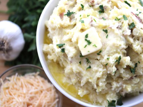 Garlic and Parmesan Mashed Potatoes Recipe
