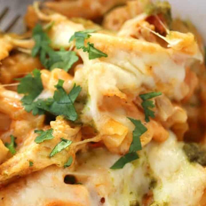 Sun-Dried Tomato Chicken Pasta Bake - The Carefree Kitchen