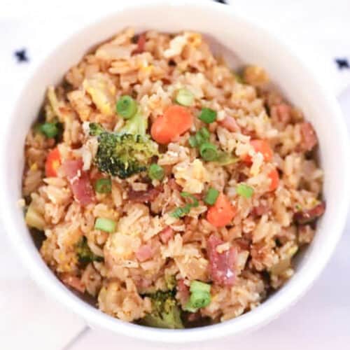 Easy Ham Fried Rice {Better Than Takeout} - The Carefree Kitchen