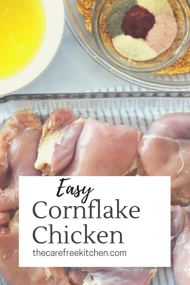 Oven Baked Cornflake Chicken Recipe - The Carefree Kitchen