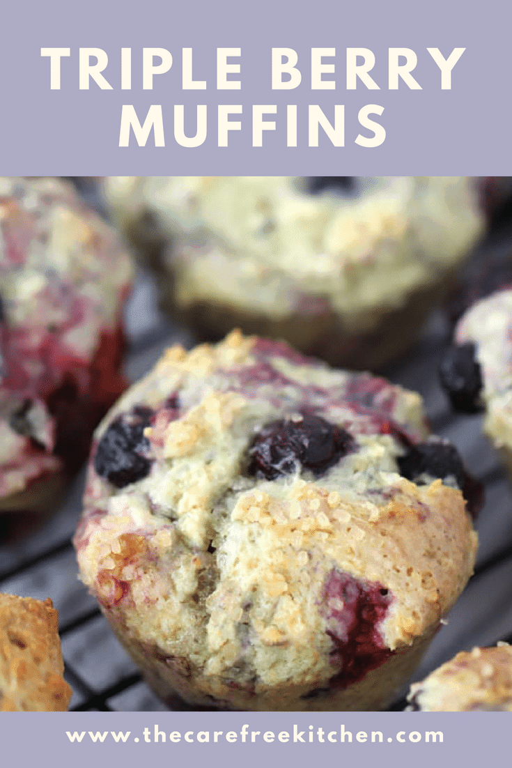 Mixed Berry Muffins Recipe - The Carefree Kitchen