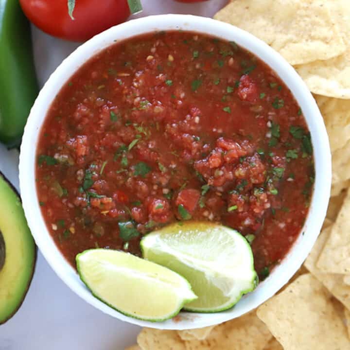 Easy Homemade Fresh Salsa Recipe {Video} - The Carefree Kitchen