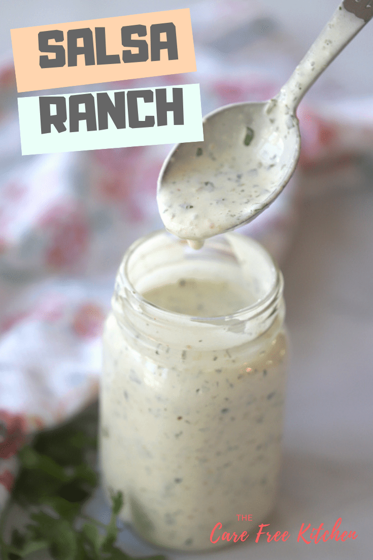 Southwest Salsa Ranch Dressing - The Carefree Kitchen