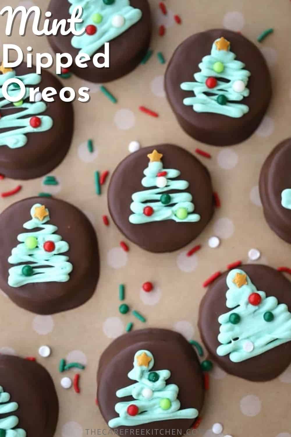 Mint Chocolate Covered Oreos - The Carefree Kitchen