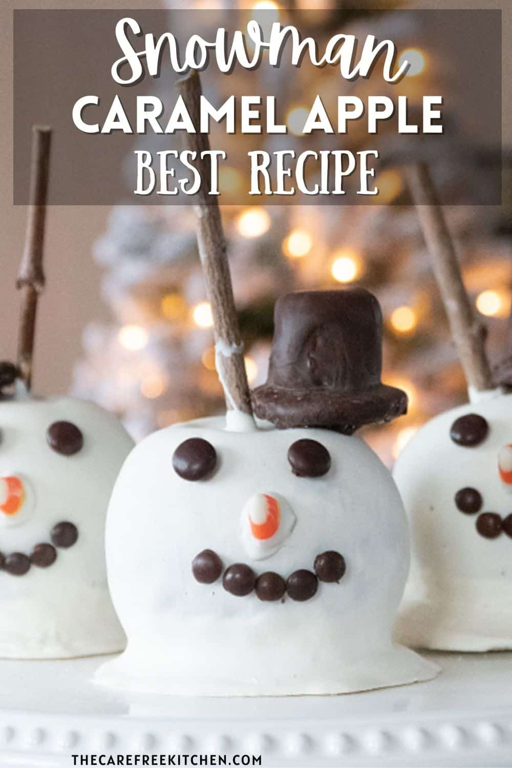 Christmas Caramel Apples - The Carefree Kitchen