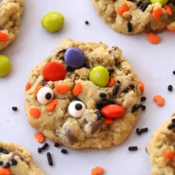 Halloween Monster Cookies - The Carefree Kitchen
