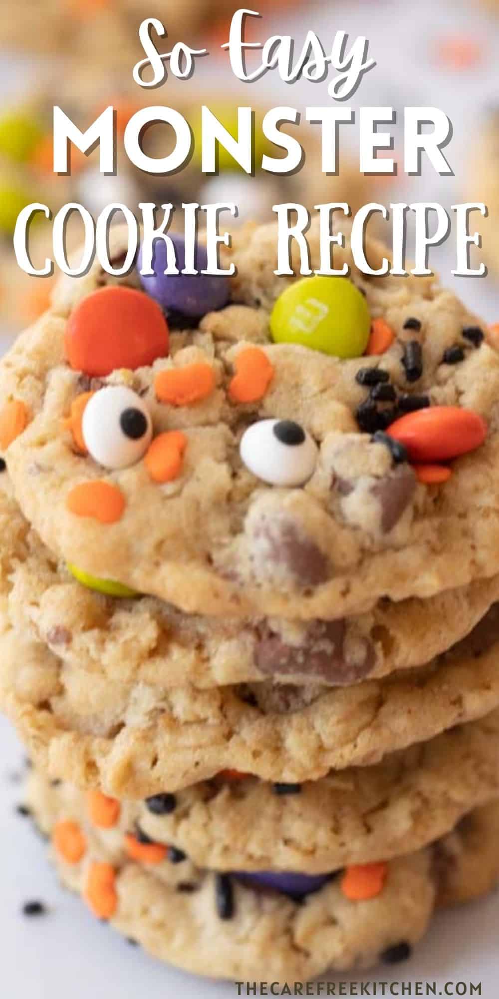 Halloween Monster Cookies - The Carefree Kitchen