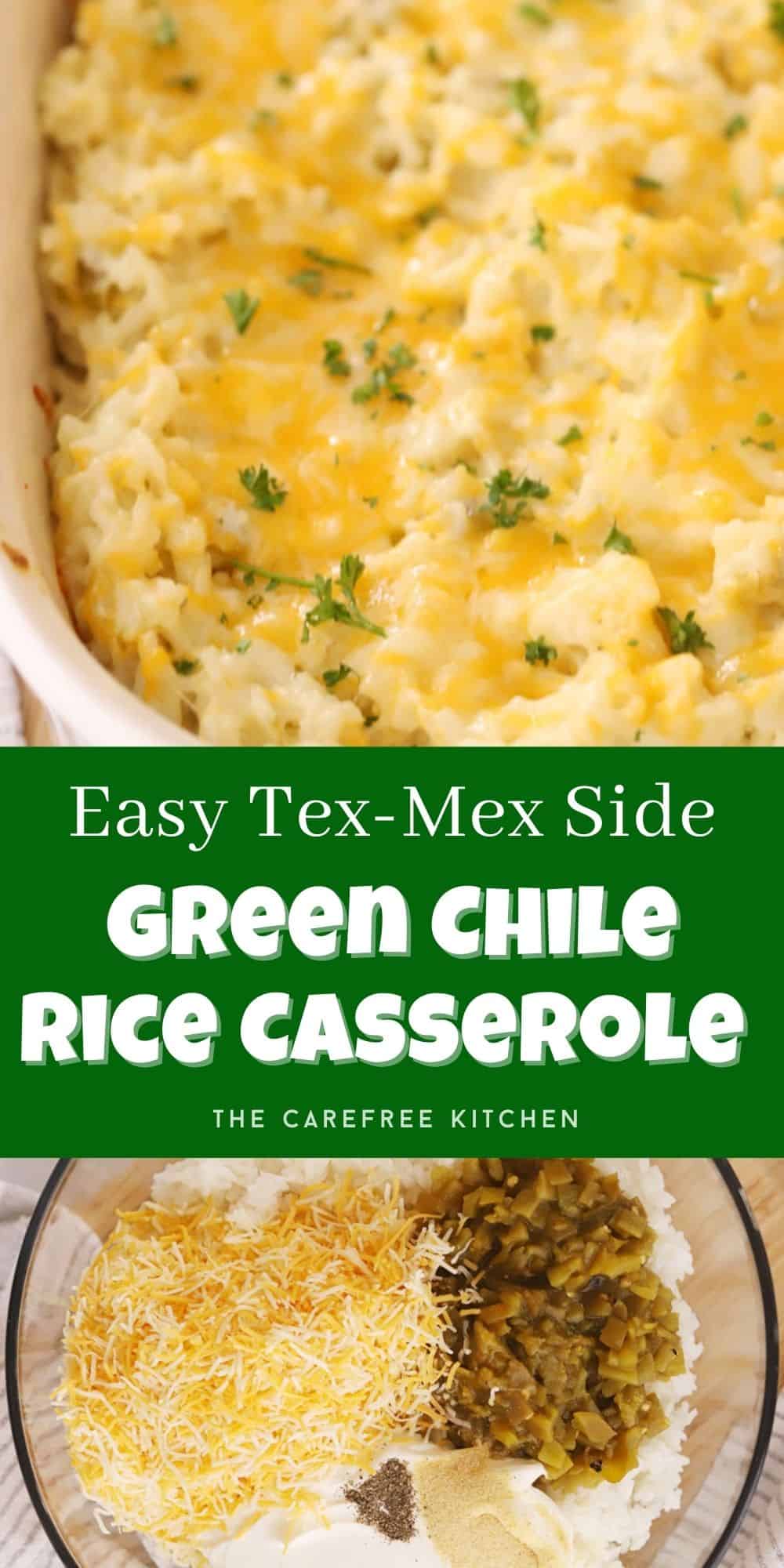 Cheesy Green Chili Rice Casserole at Tammy Pough blog