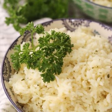 Garlic Parmesan Rice - The Carefree Kitchen