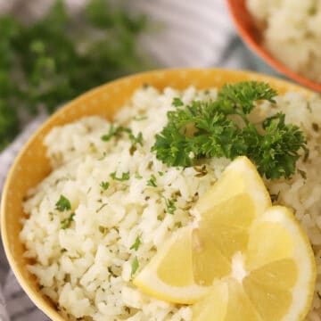 Lemon Herb Rice Recipe - The Carefree Kitchen