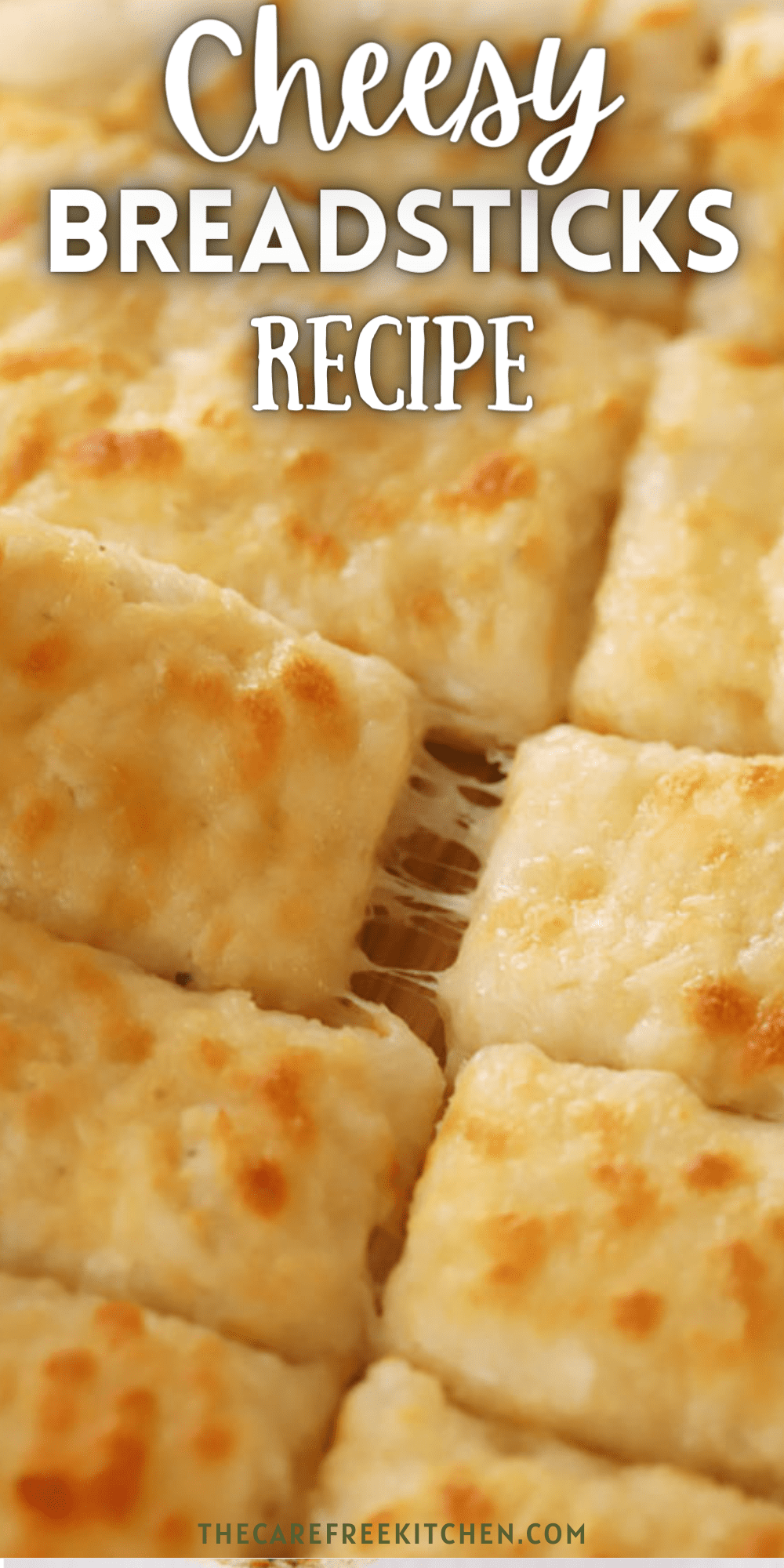 Homemade Cheesy Breadsticks Recipe - The Carefree Kitchen