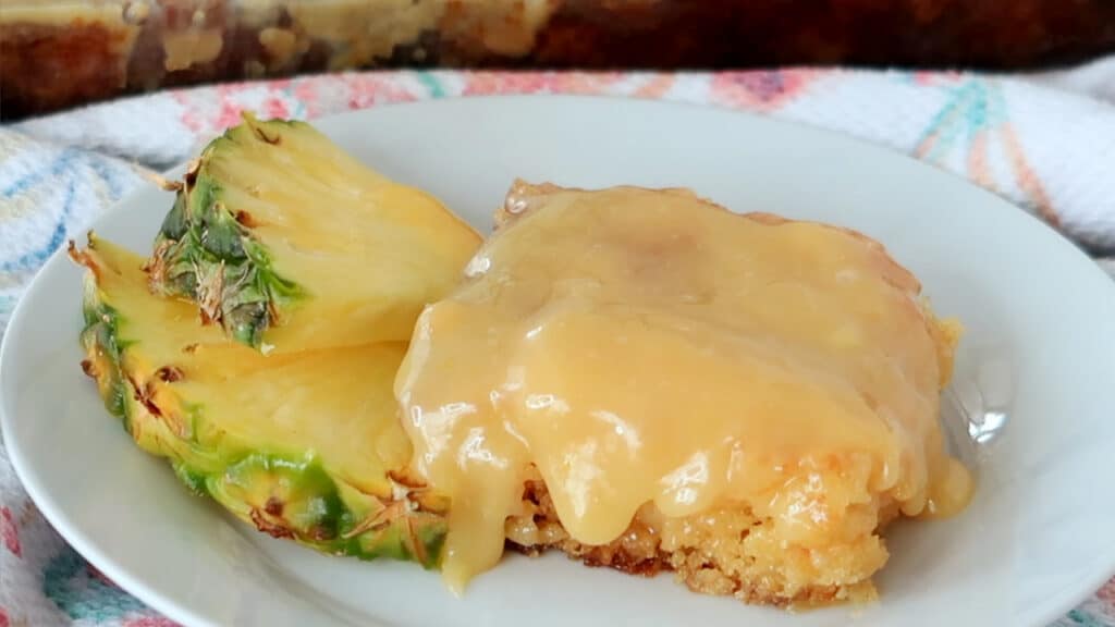 Old Fashioned Pineapple Cake Video The Carefree Kitchen 0430