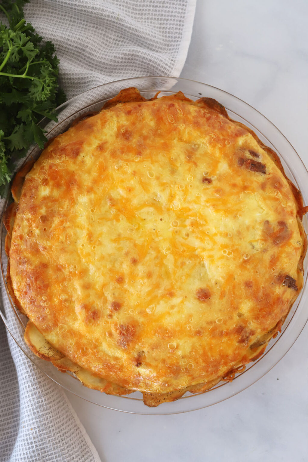 Potato Crust Quiche - The Carefree Kitchen