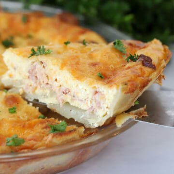 Potato Crust Quiche - The Carefree Kitchen
