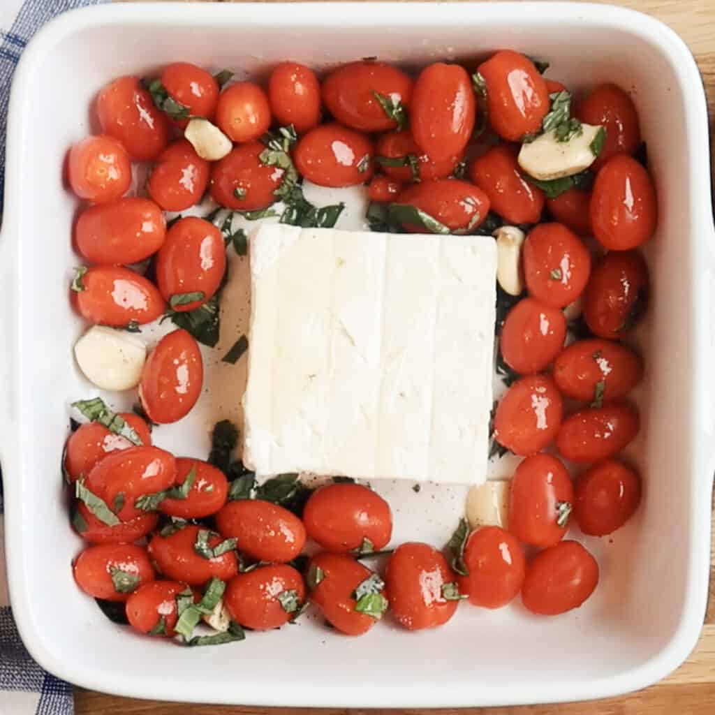 Tomato Feta Pasta Recipe - The Carefree Kitchen