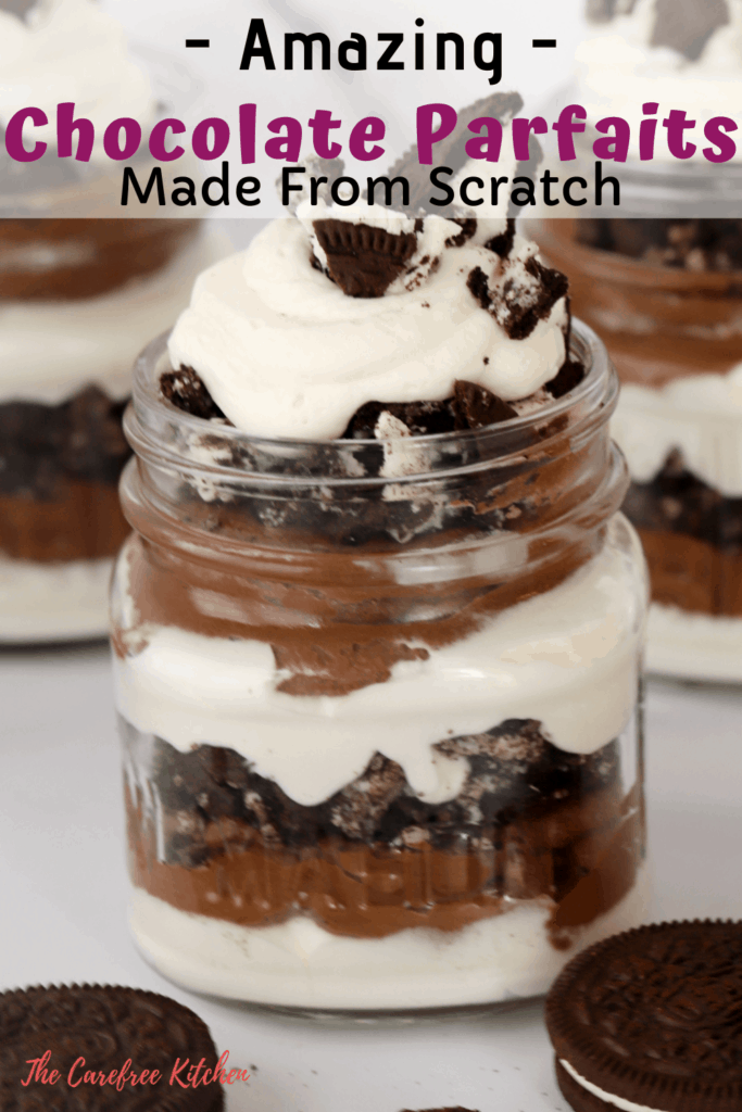 Chocolate Oreo Parfaits Recipe - The Carefree Kitchen