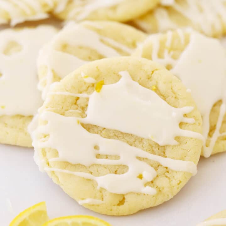 Glazed Lemon Cookies Recipe- The Carefree Kitchen