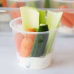 Mini Veggie Cups - The Carefree Kitchen