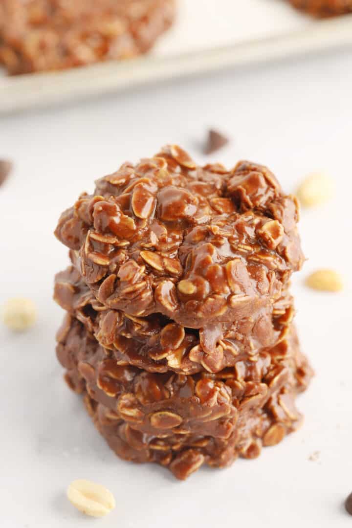 Chocolate Peanut Butter No Bake Cookies Recipe - The Carefree Kitchen