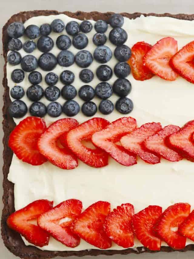 American Flag Brownies Story - The Carefree Kitchen