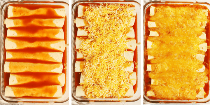 Red Chicken Enchiladas Recipe - The Carefree Kitchen