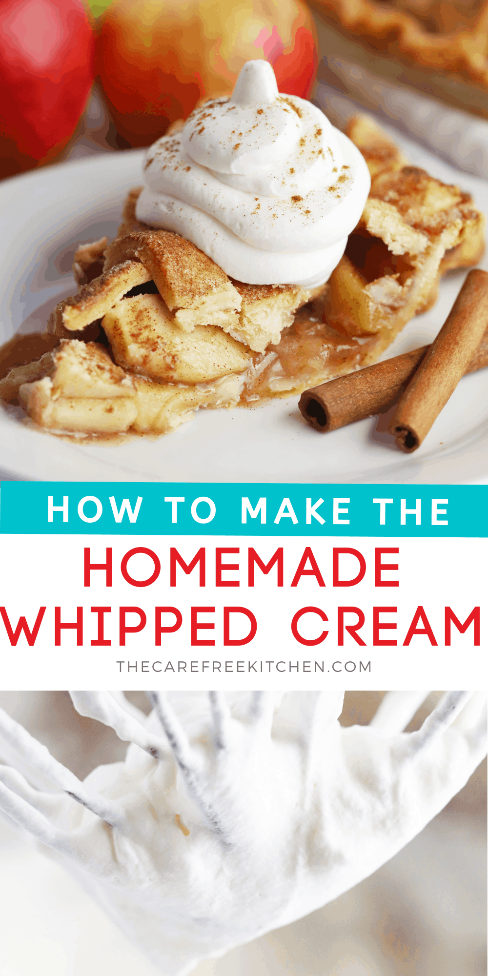Easy Whipped Cream Recipe - The Carefree Kitchen
