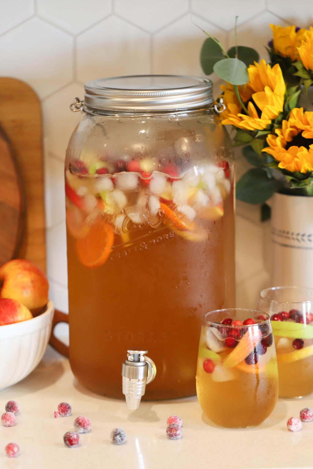 Caramel Apple Cider Punch - The Carefree Kitchen
