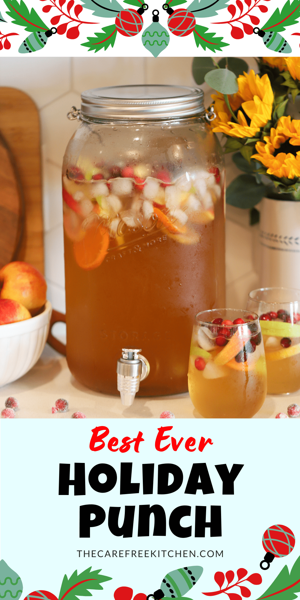 Caramel Apple Cider Punch - The Carefree Kitchen