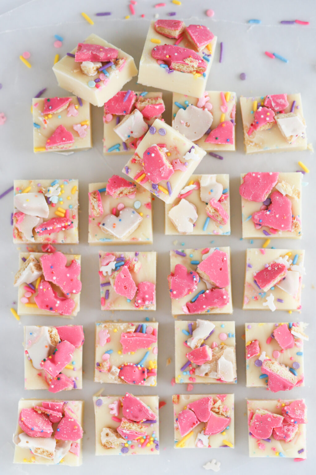 Animal Cookie Fudge - The Carefree Kitchen