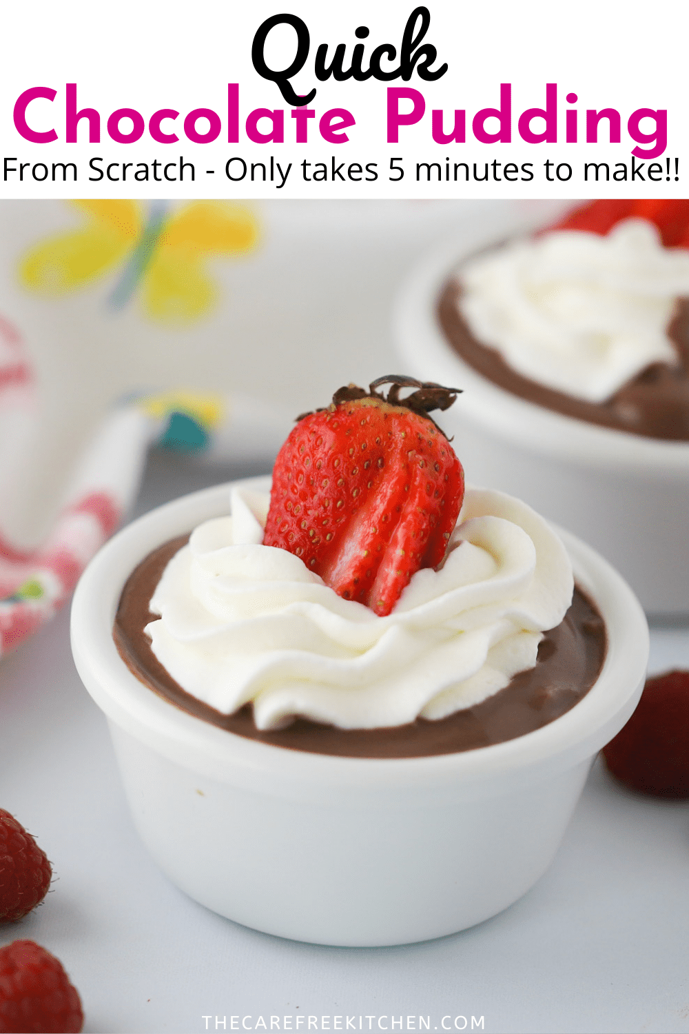Homemade Chocolate Pudding Recipe - The Carefree Kitchen