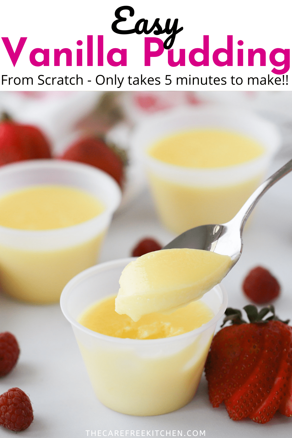 Homemade Vanilla Pudding Recipe - The Carefree Kitchen