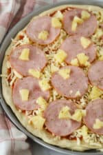 Hawaiian Pizza Recipe - The Carefree Kitchen