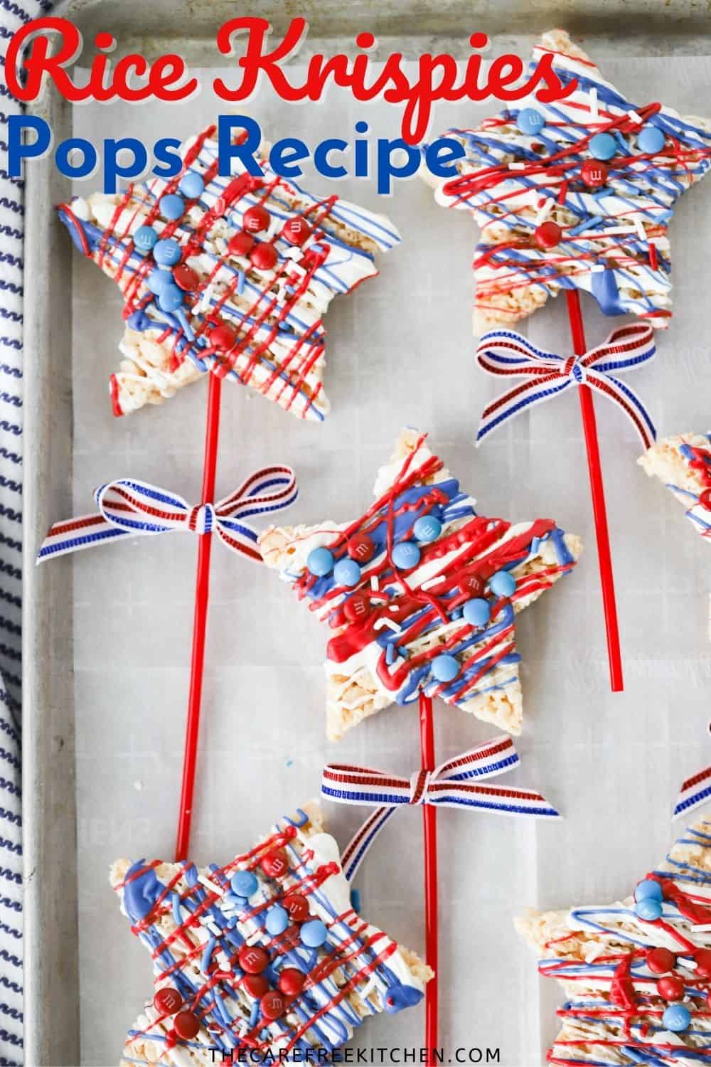 Rice Krispie Pops - The Carefree Kitchen