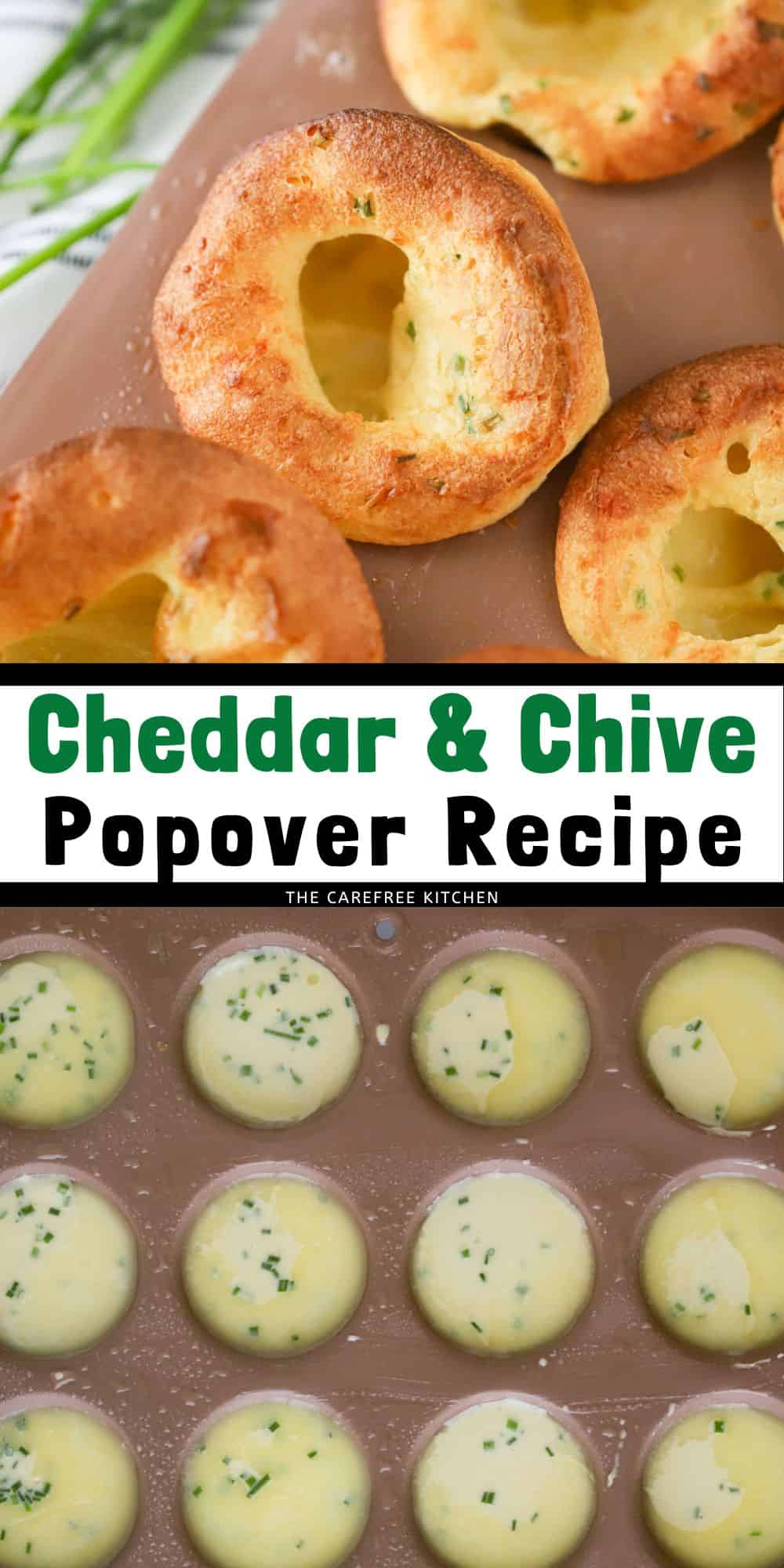 Cheddar Cheese Popovers - The Carefree Kitchen