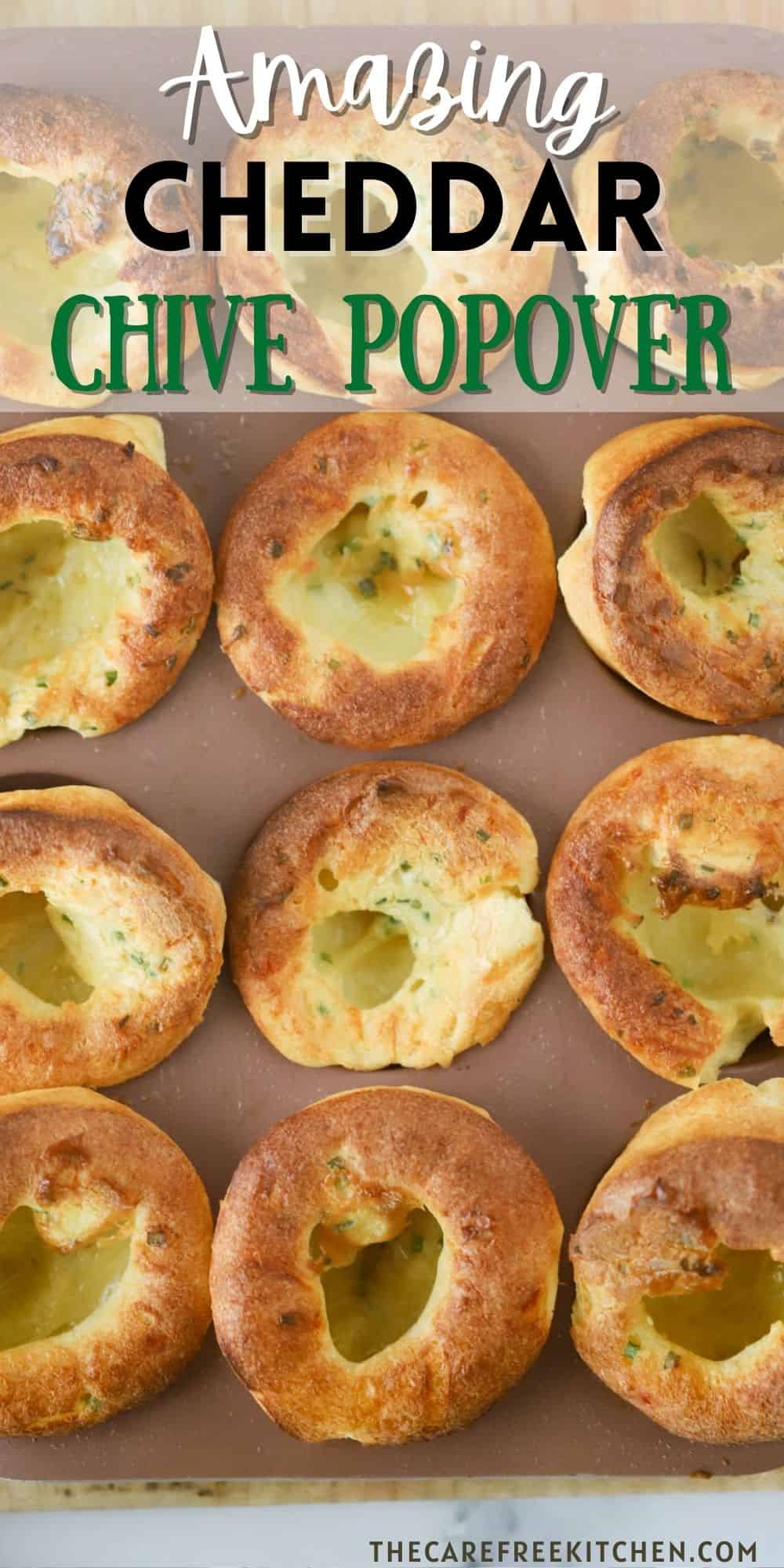 Cheddar Cheese Popovers - The Carefree Kitchen
