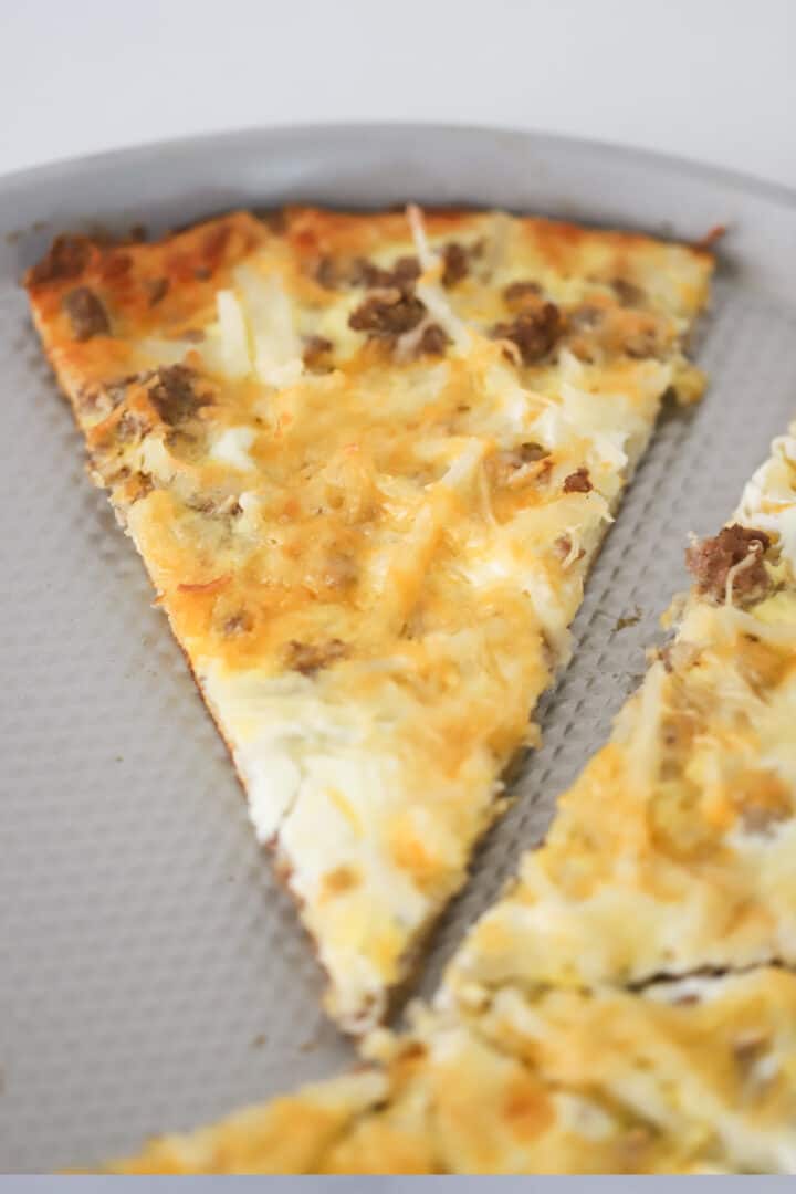 Crescent Roll Breakfast Pizza - The Carefree Kitchen