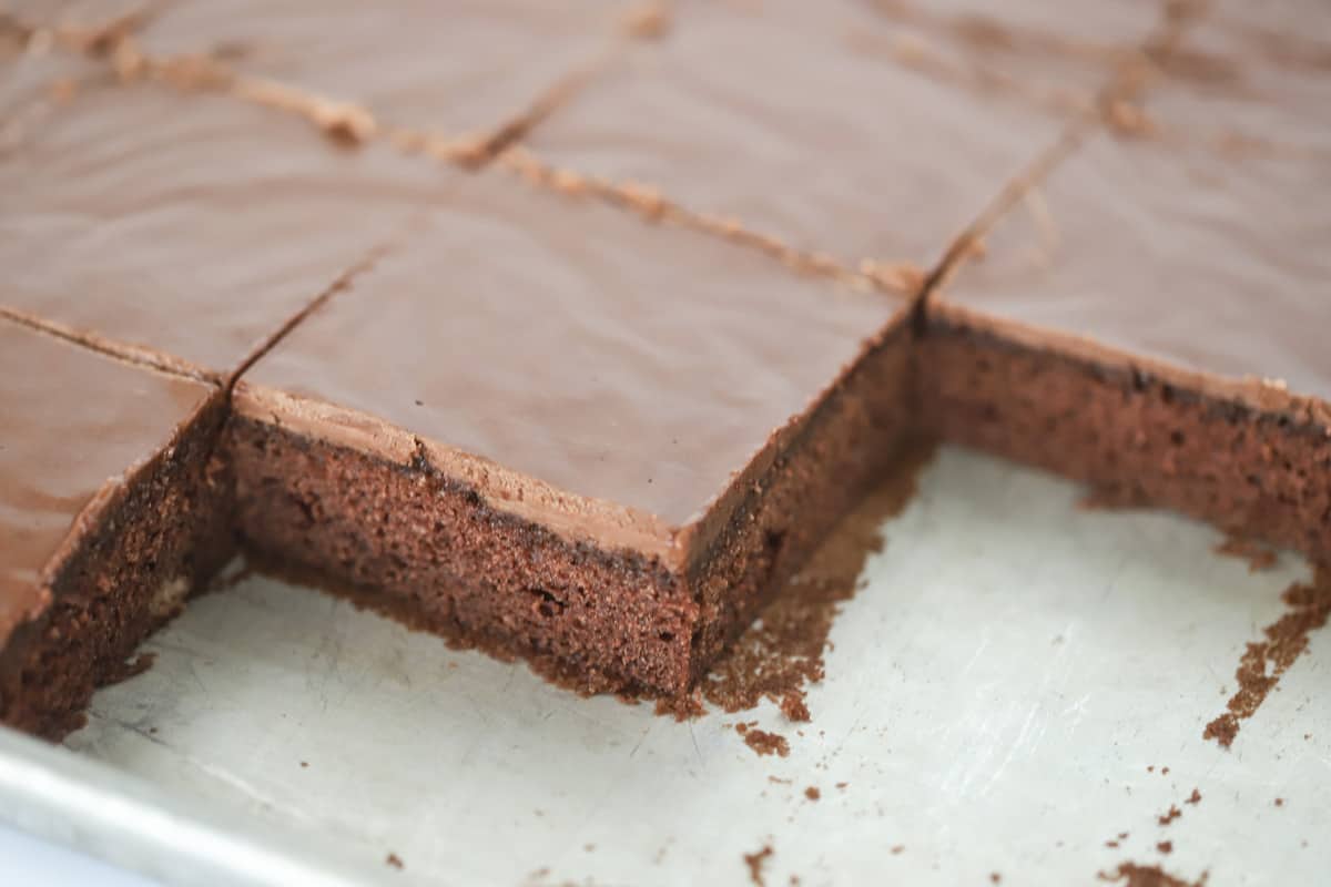 Texas Chocolate Sheet Cake - The Carefree Kitchen