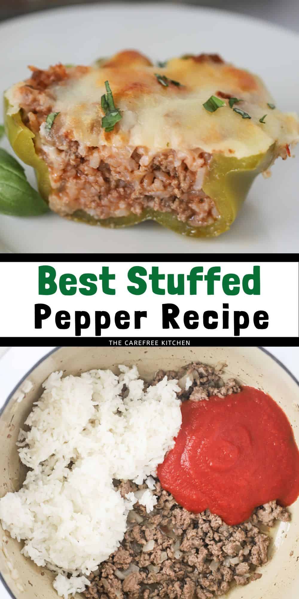 Easy Stuffed Peppers Recipe - The Carefree Kitchen