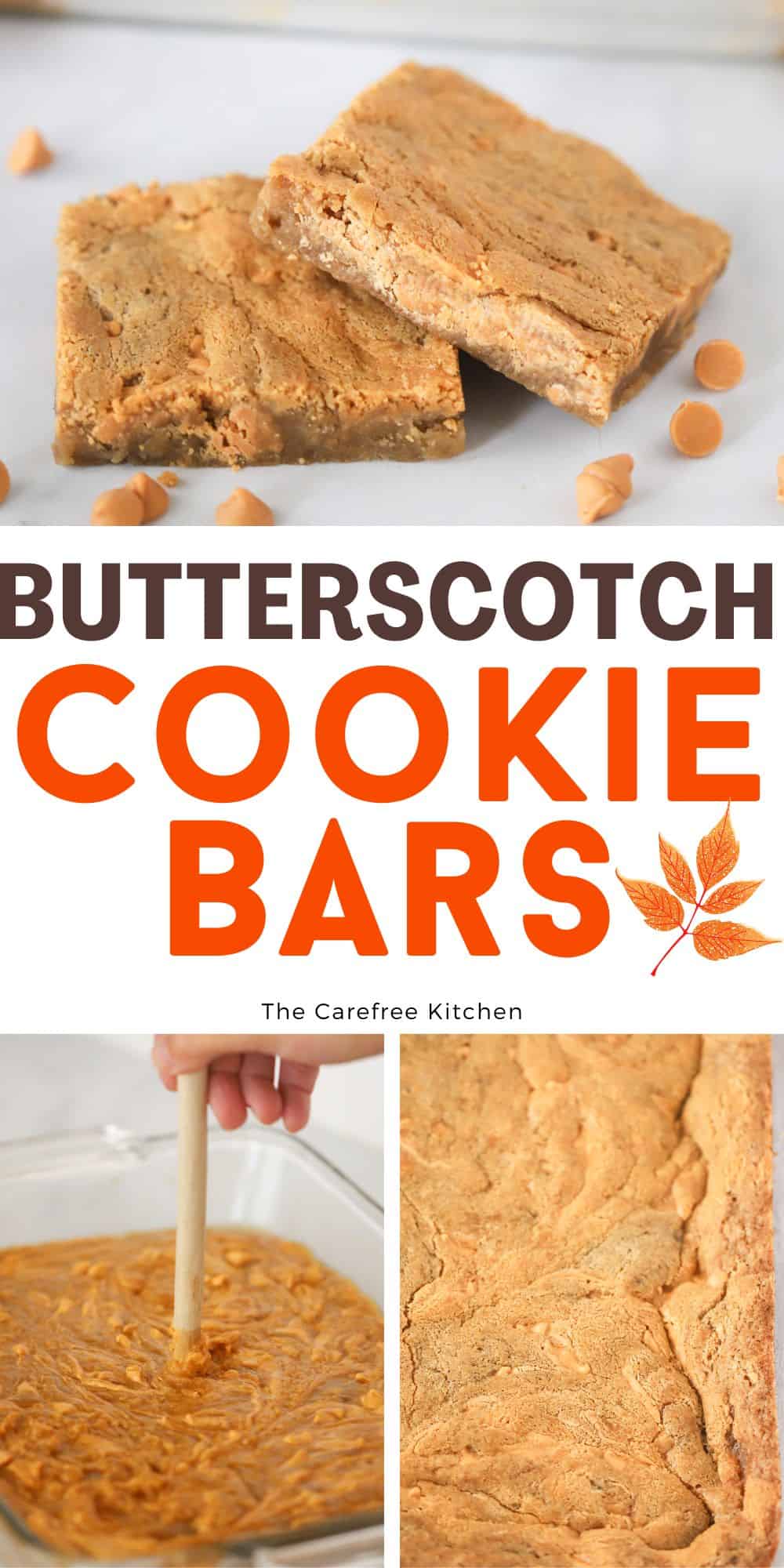 Butterscotch Bars Recipe - The Carefree Kitchen