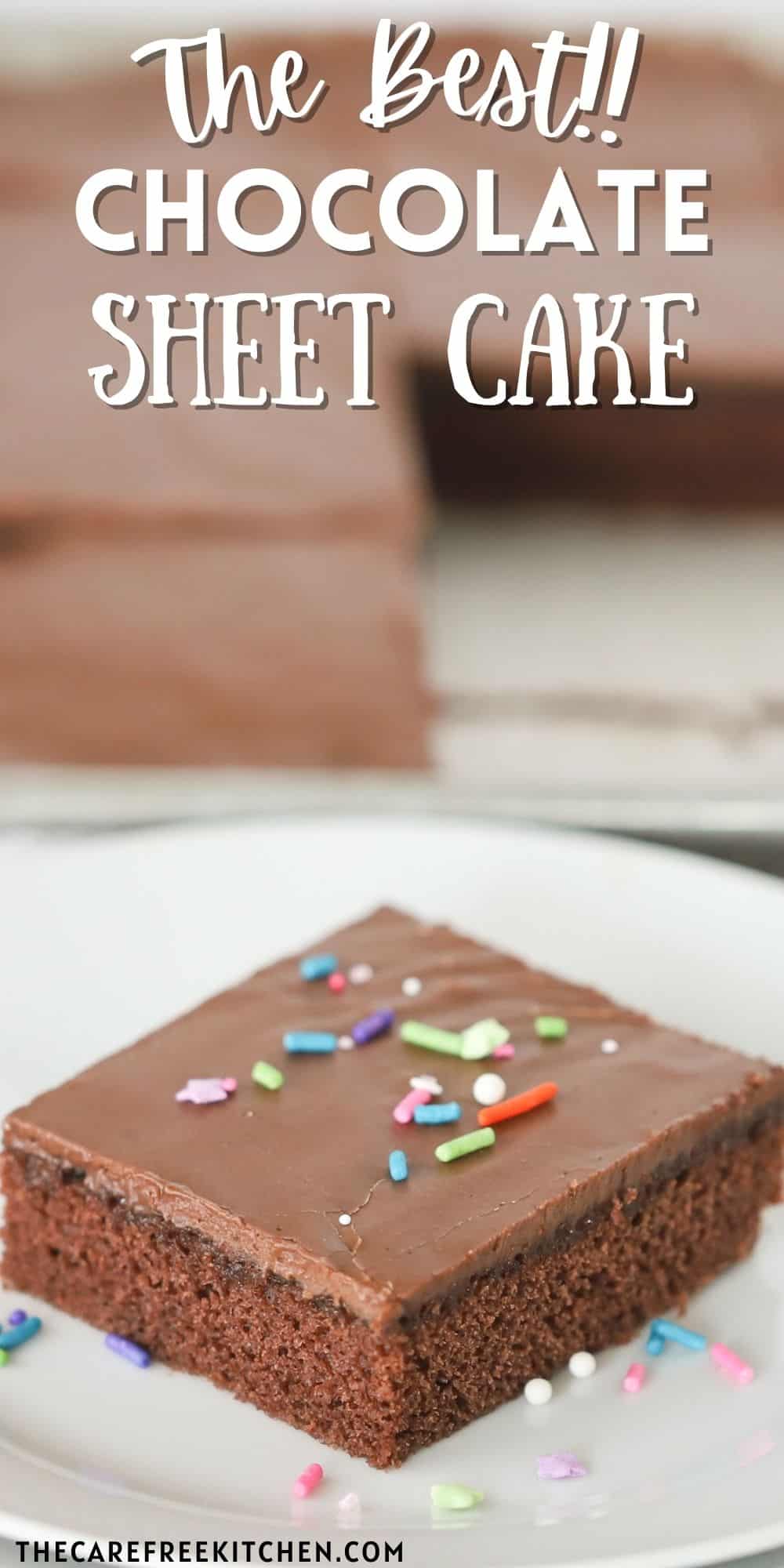 Texas Chocolate Sheet Cake - The Carefree Kitchen