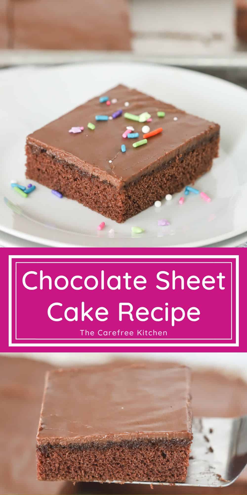 Texas Chocolate Sheet Cake - The Carefree Kitchen