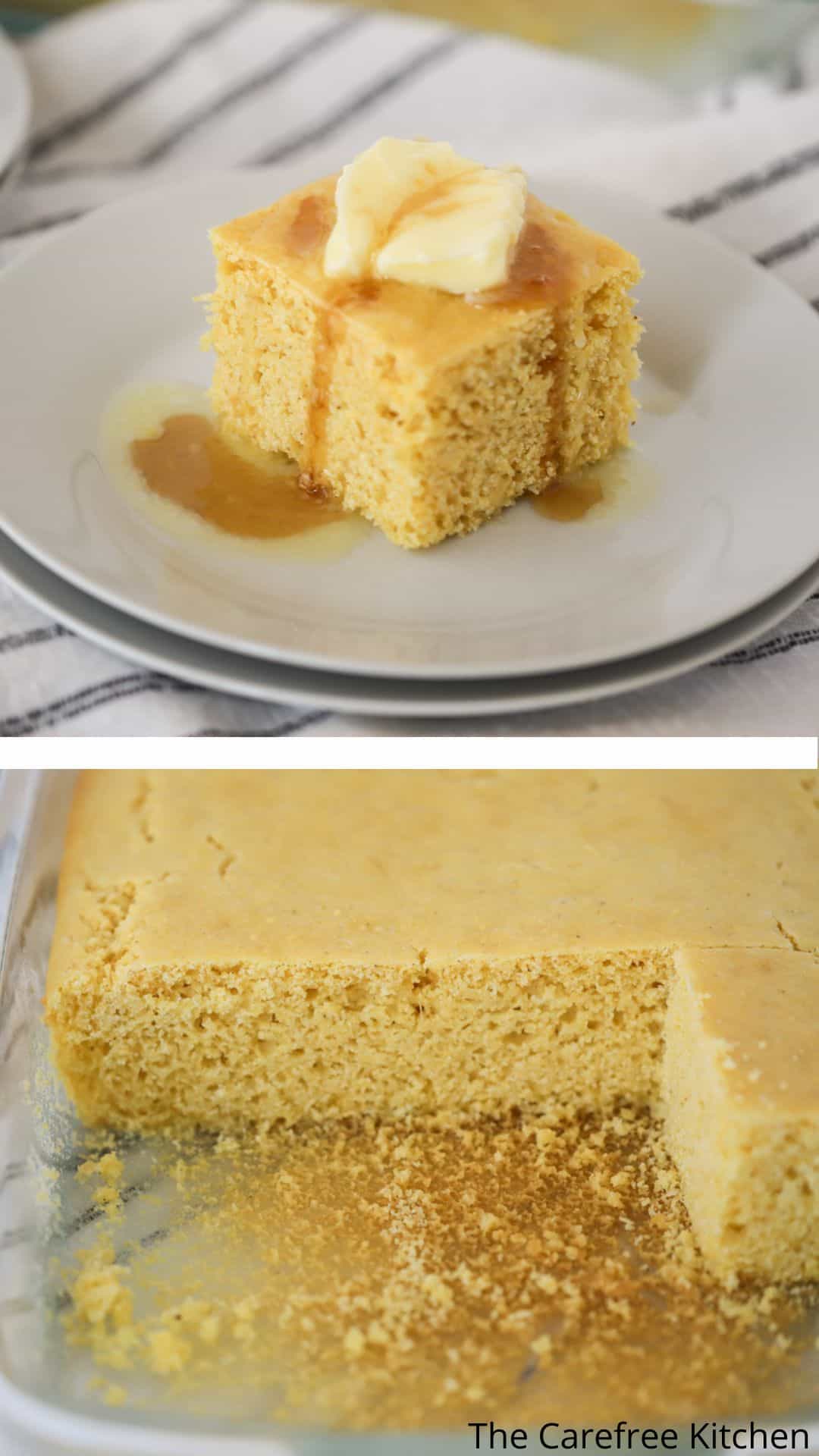 Easy Homemade Cornbread Recipe - The Carefree Kitchen