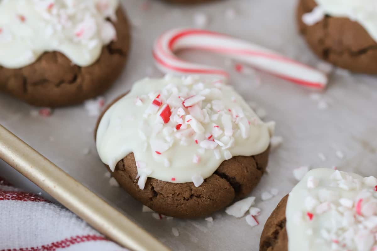Chocolate Peppermint Meltaway Cookies - The Carefree Kitchen