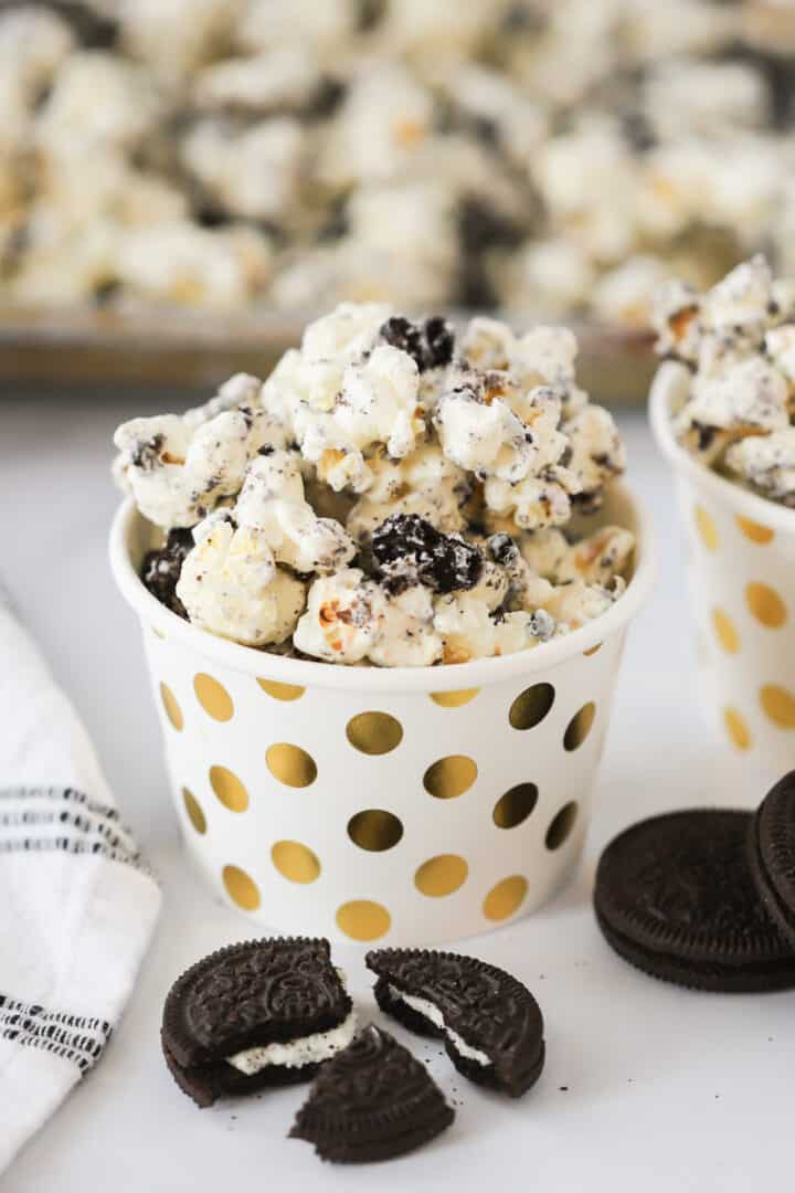 Oreo Popcorn Recipe - The Carefree Kitchen