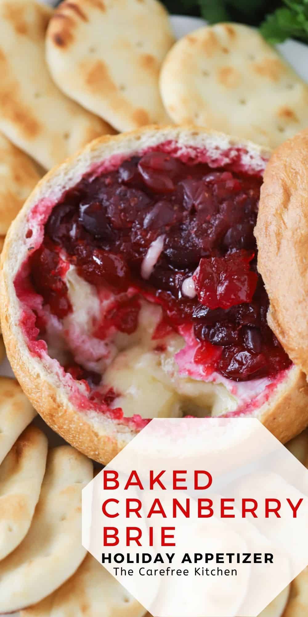 Cranberry Baked Brie - The Carefree Kitchen