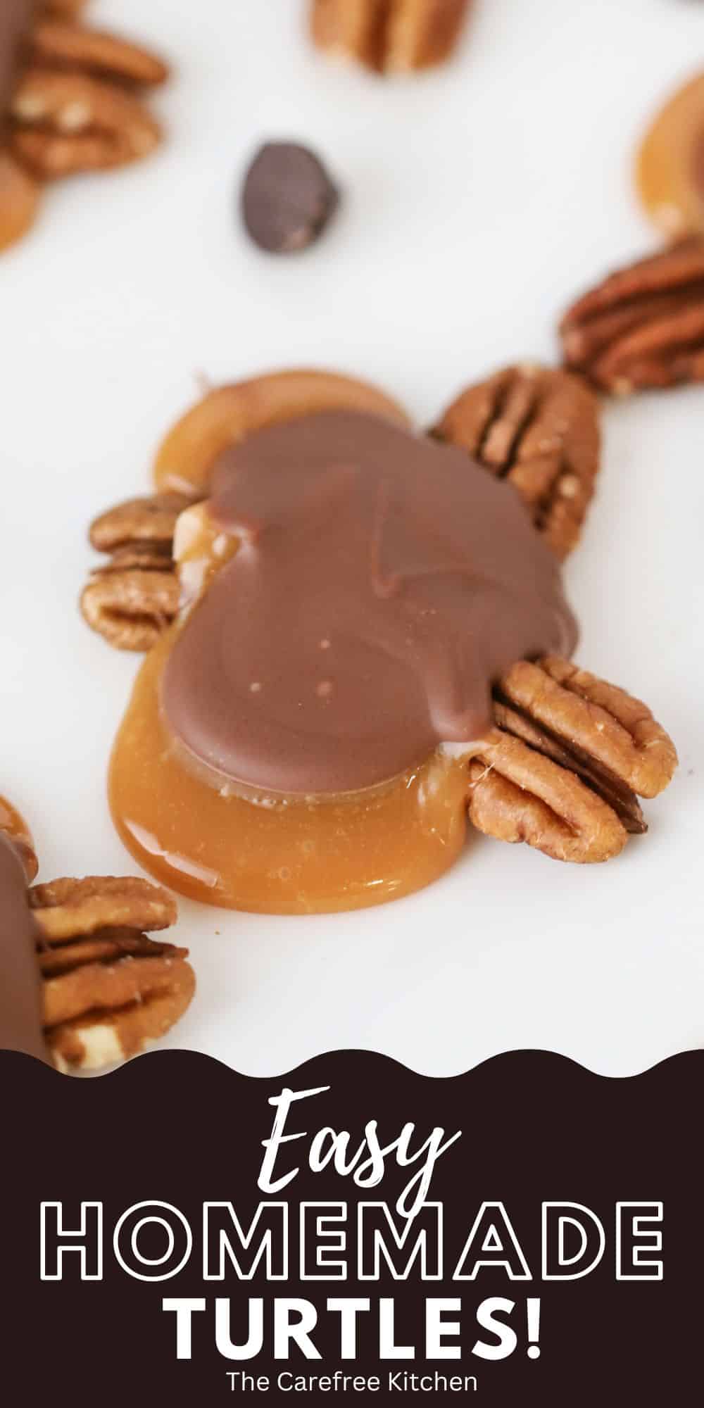 Homemade Turtles Candy Recipe - The Carefree Kitchen