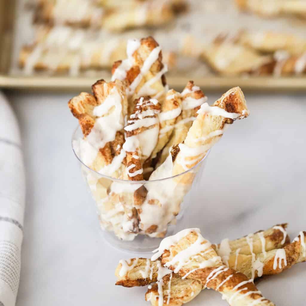 Puff Pastry Cinnamon Twists - The Carefree Kitchen