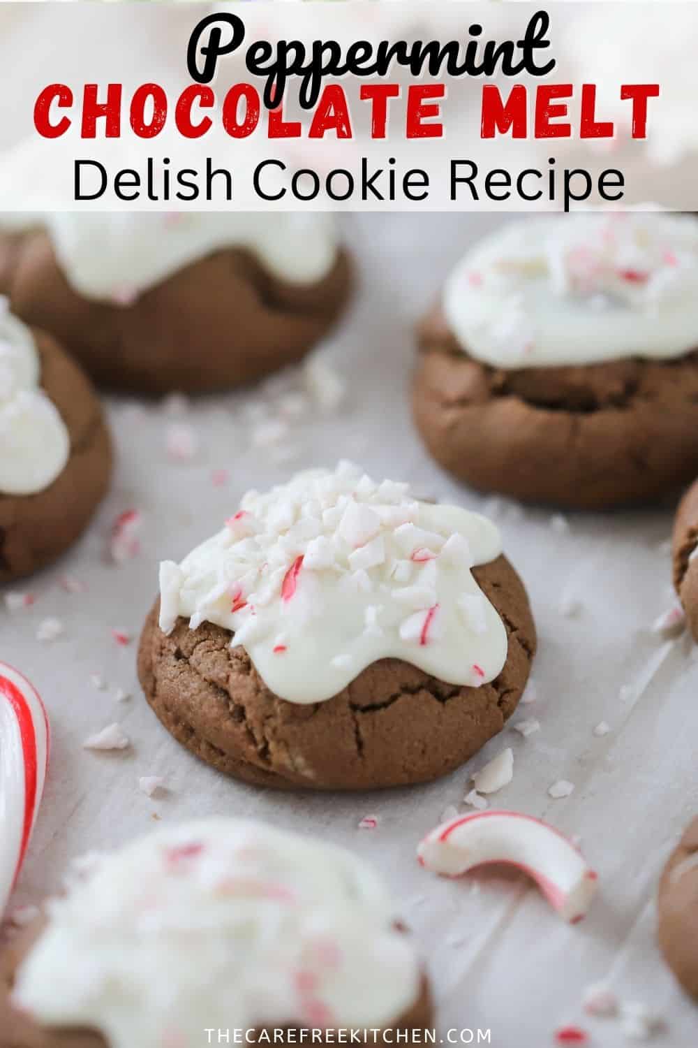 Chocolate Peppermint Meltaway Cookies - The Carefree Kitchen