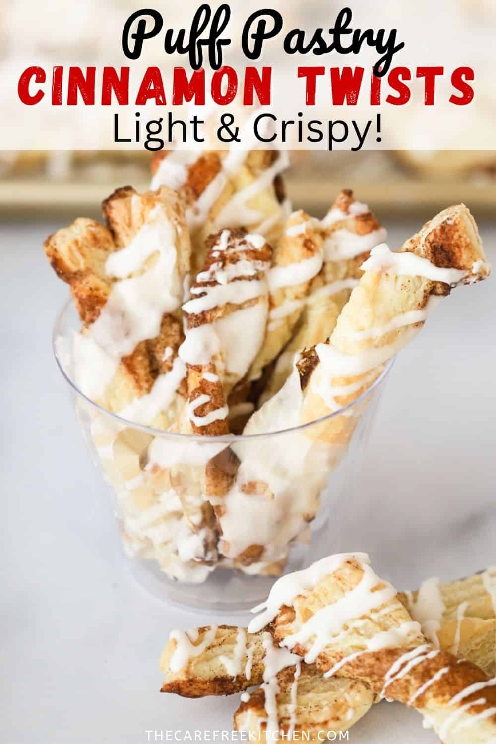 Puff Pastry Cinnamon Twists - The Carefree Kitchen