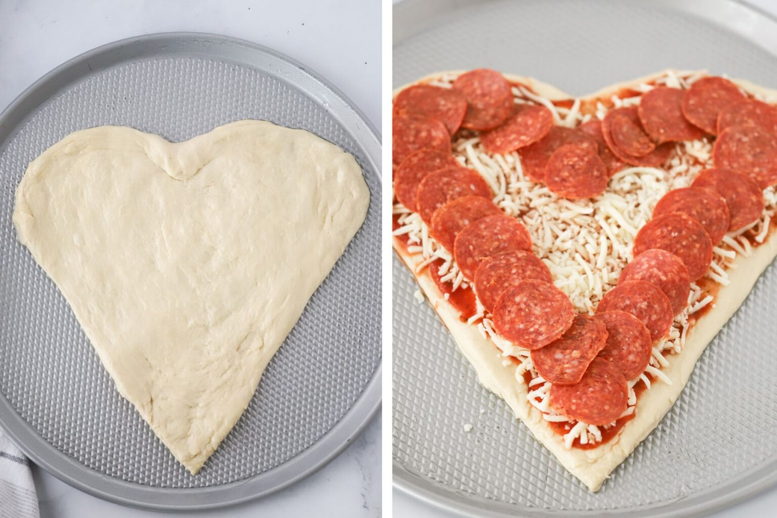 Heart Shaped Pizza Recipe - The Carefree Kitchen